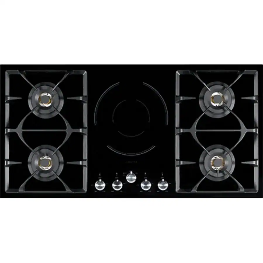 Franke FIXG905B1N 90cm Professional Series Gas Cooktop with Induction ...